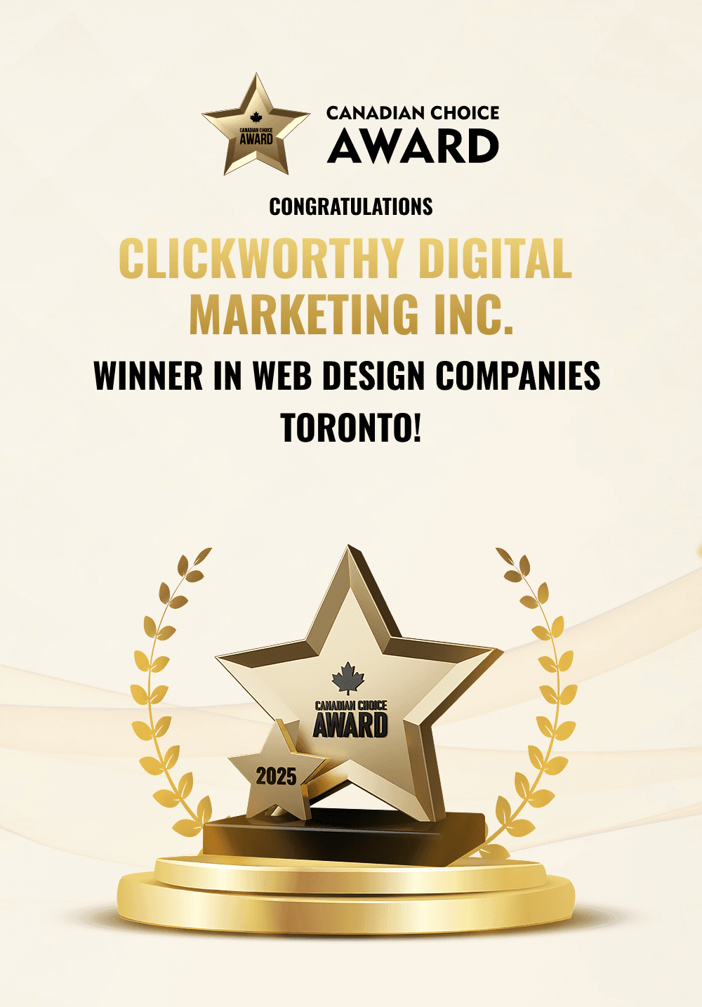 Clickworthy Wins 2025 Canadian Choice Award - Clickworthy